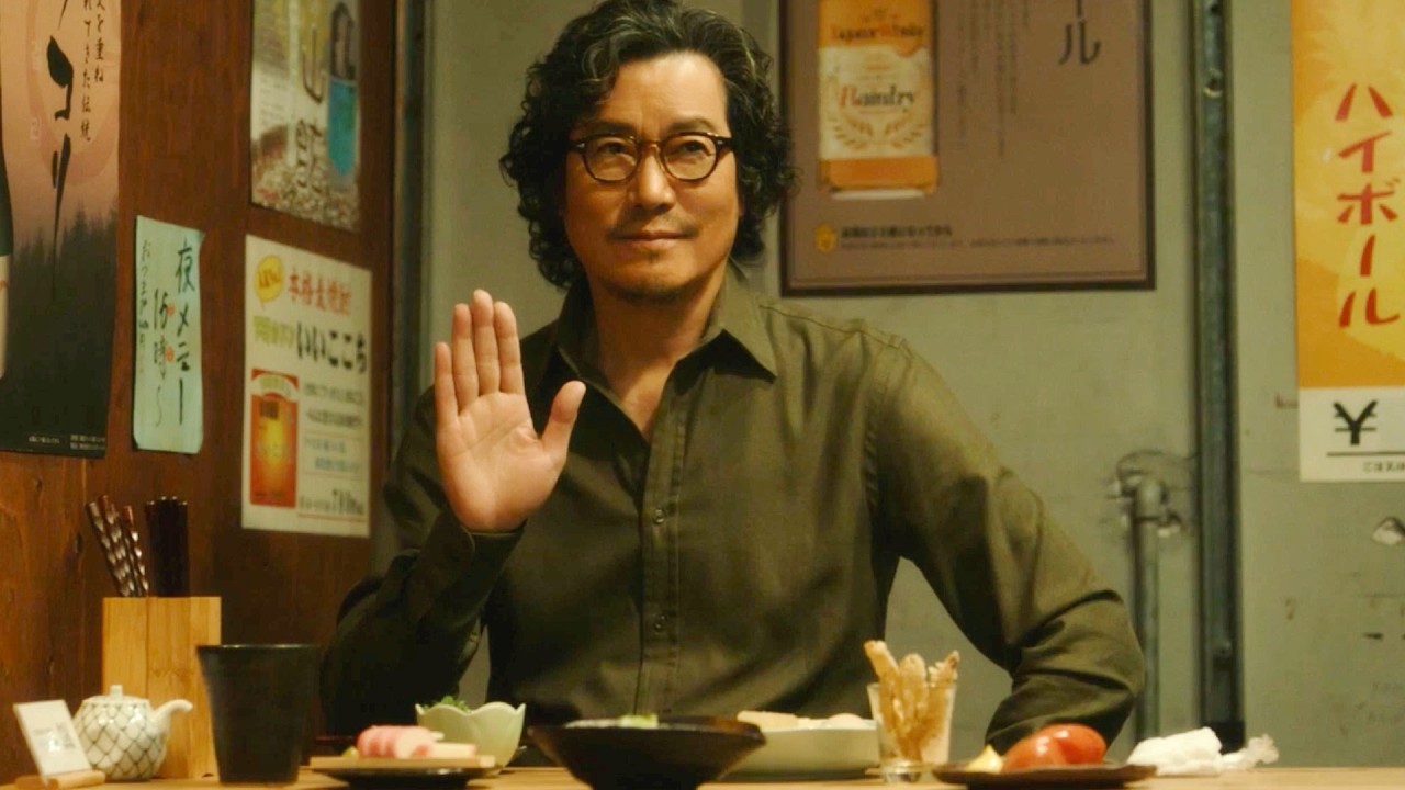 豊川悦司、店主・シソンヌ長谷川にうんちくを垂れる／Airレジ オーダー CM - NIHON MAG